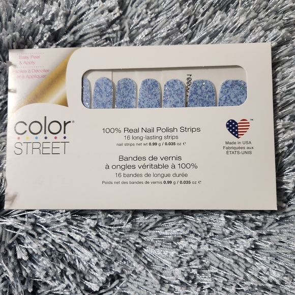 Color Street | Makeup | Color Street Light Blue With Dark Blue Chunky ...